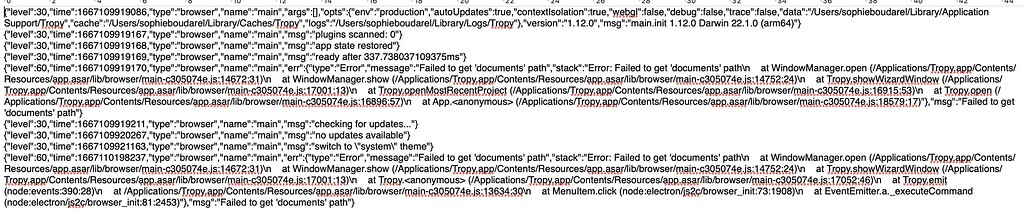 Unable to open existing or new project - Troubleshooting - forums.tropy.org
